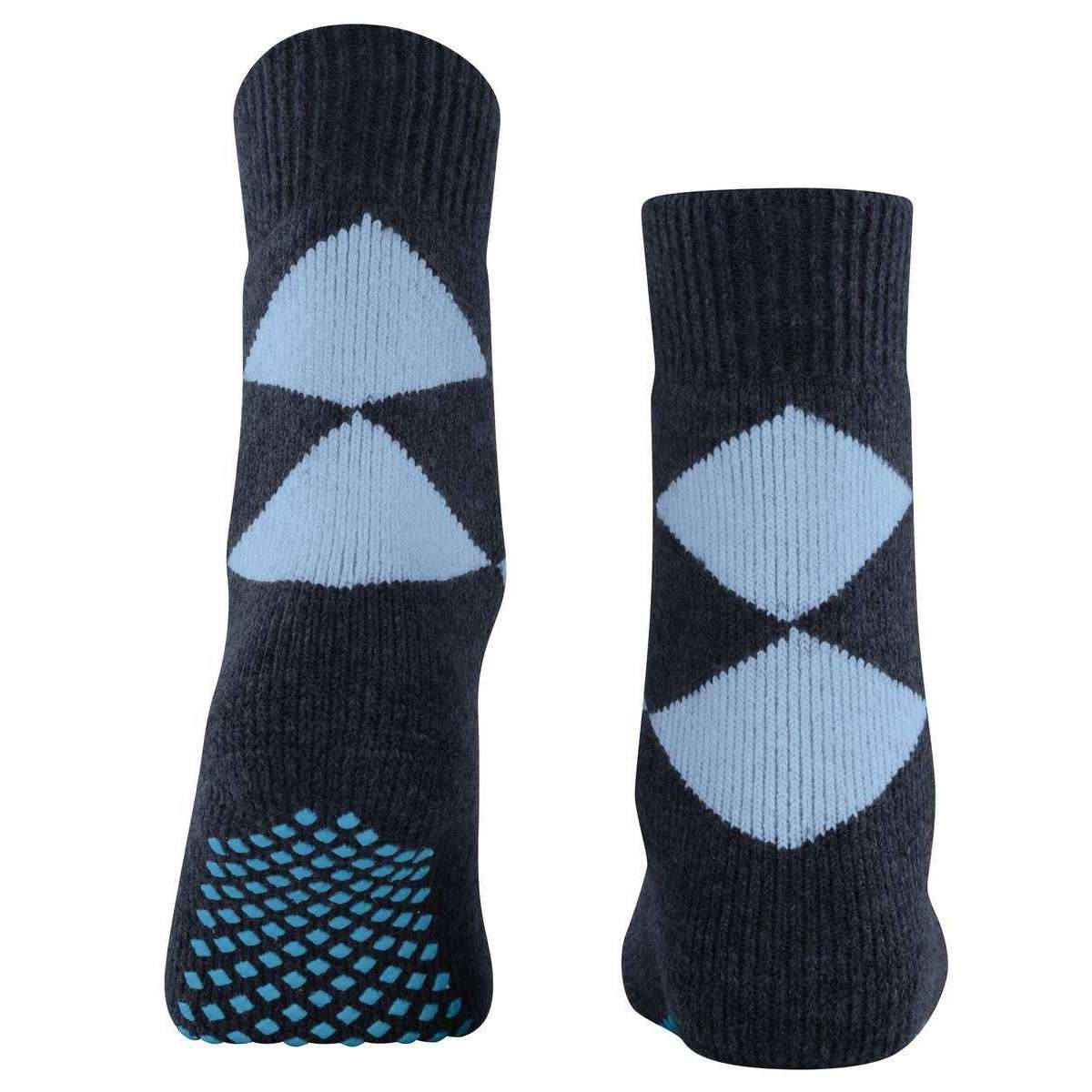 Burlington Blue Cosy Argyle Socks | The Socks Emporium