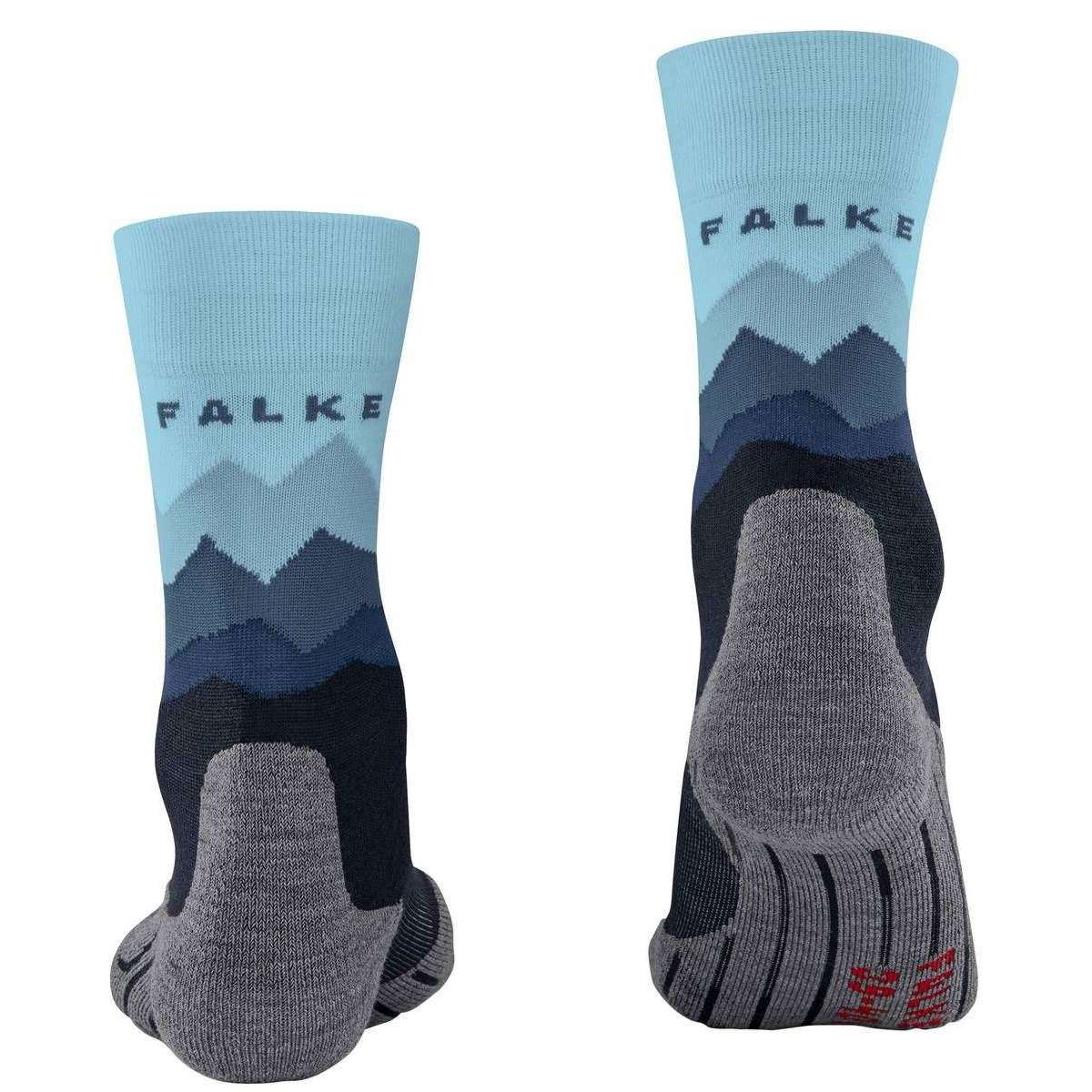 Falke Navy TK2 Explore Crest Socks | The Socks Emporium